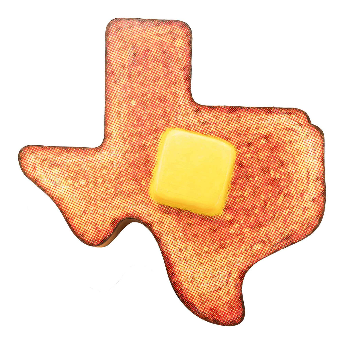 Texas Toast Pop Print by Ken Womak | 3D Toast Wall Art – Scout Design ...