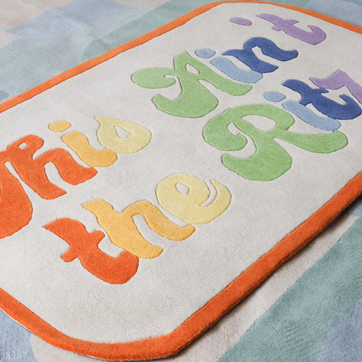 This Ain't The Ritz Tufted Mat | Rainbow Welcome Mat – Scout Design Studio