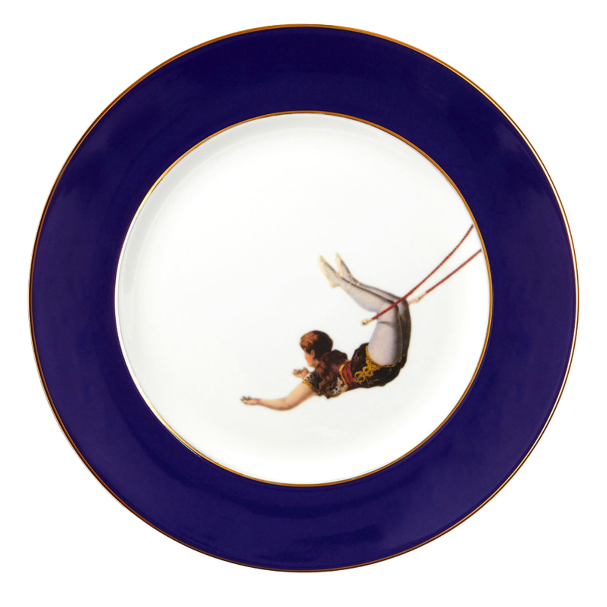 Trapeze Girl Dinner Plate Cobalt Blue | Unique Serveware – Scout Design ...