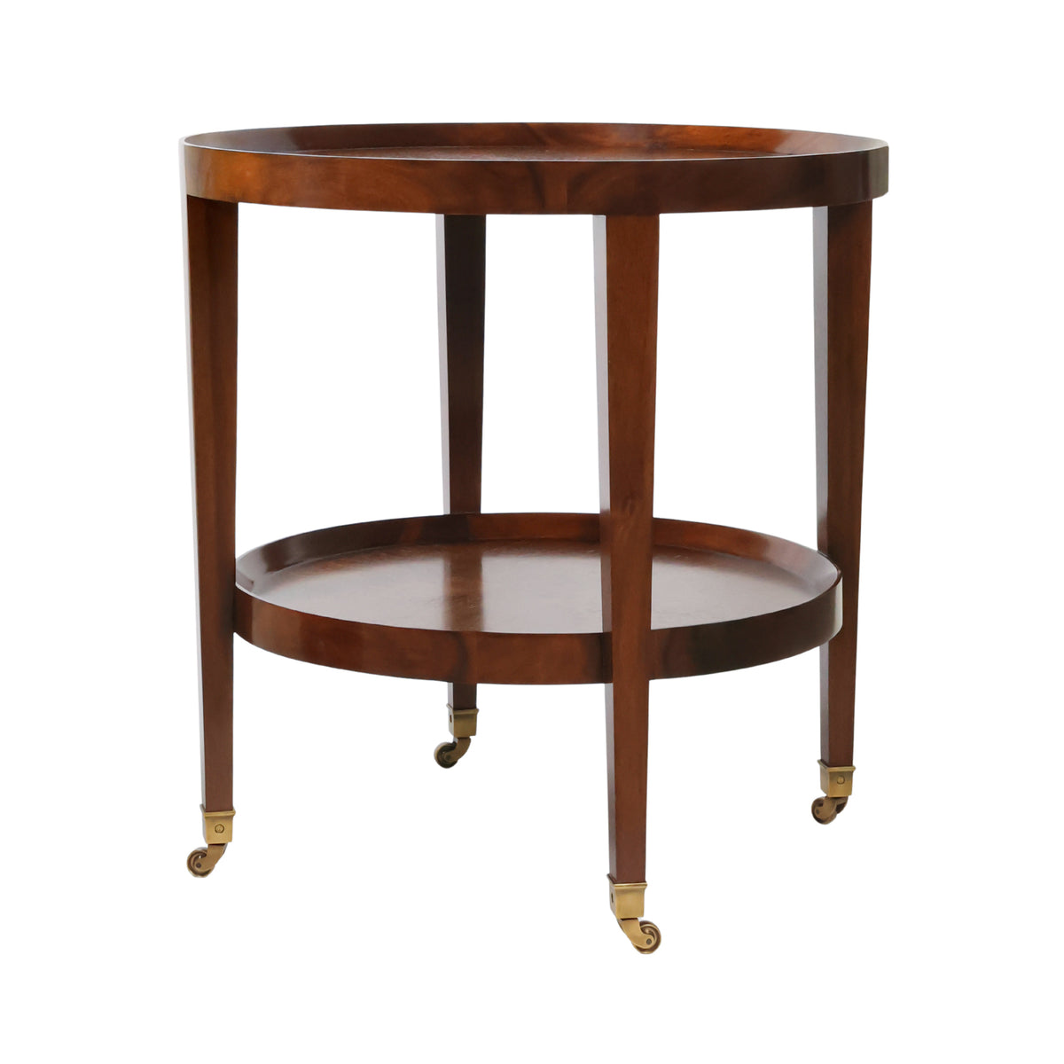 Trevor Side Table | Round Double-Tier Table – Scout Design Studio