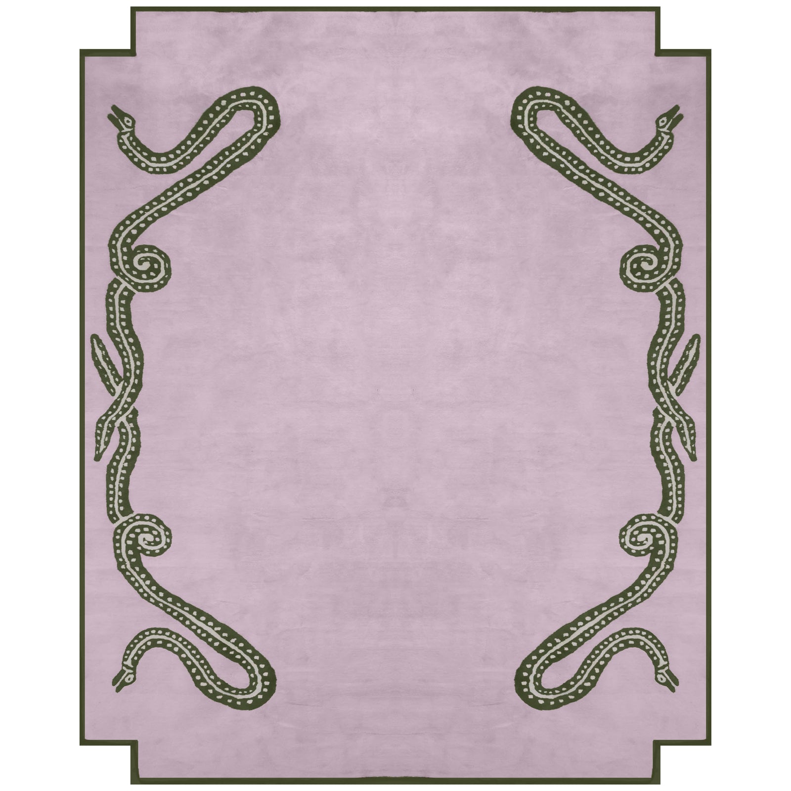 Viper Lilac Tufted Knot Rug | Lavender Snake Rug – Scout Design Studio
