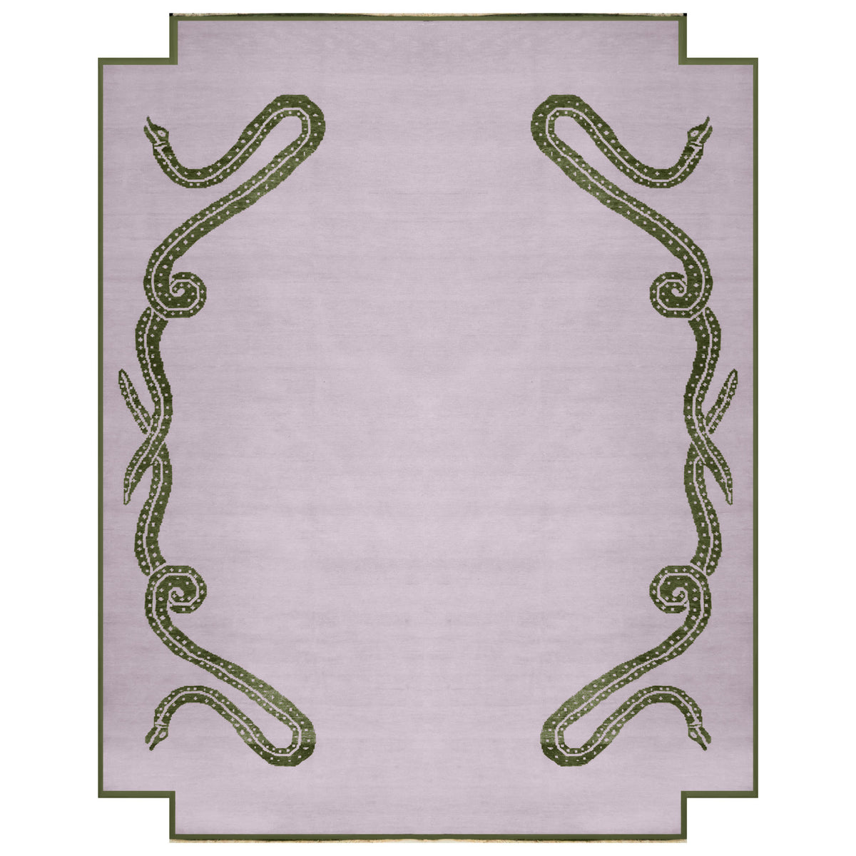 Viper Lilac Turkish Knot Rug | Lavender Snake Oushak Rug – Scout Design ...