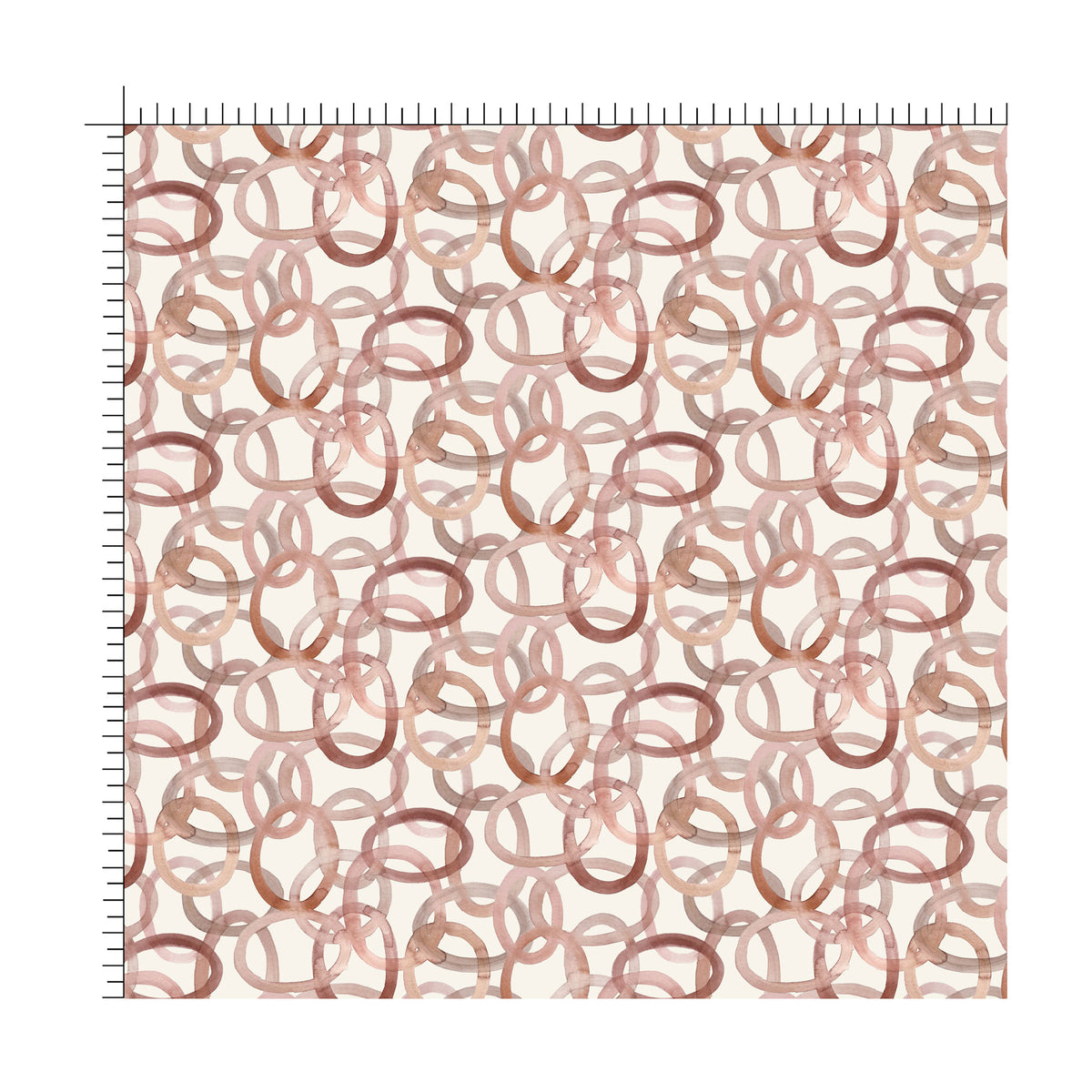 Watercolor Circles Rust Fabric | Unique & Unusual Fabric – Scout Design ...