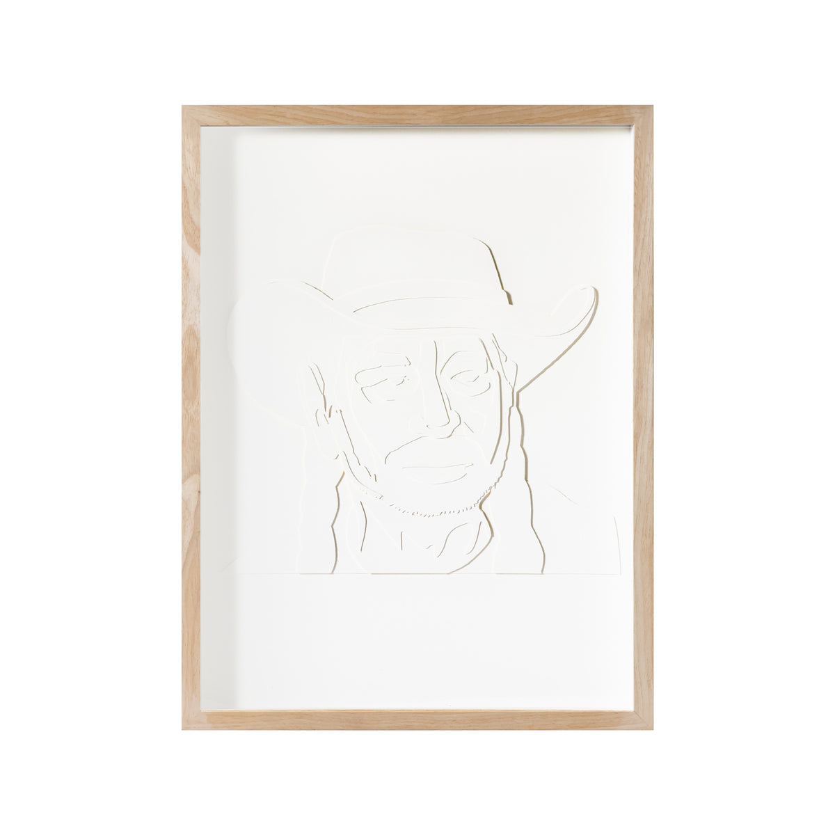 Willie Nelson in Paper | Portrait Wall Art – Scout Design Studio
