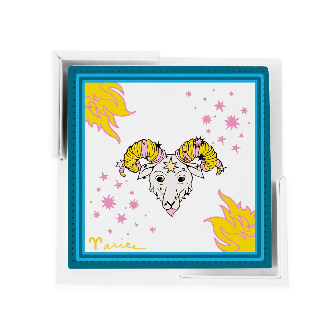 Zodiac Sign Coaster Set - Aries | Colorful & Unique Decor – Scout ...