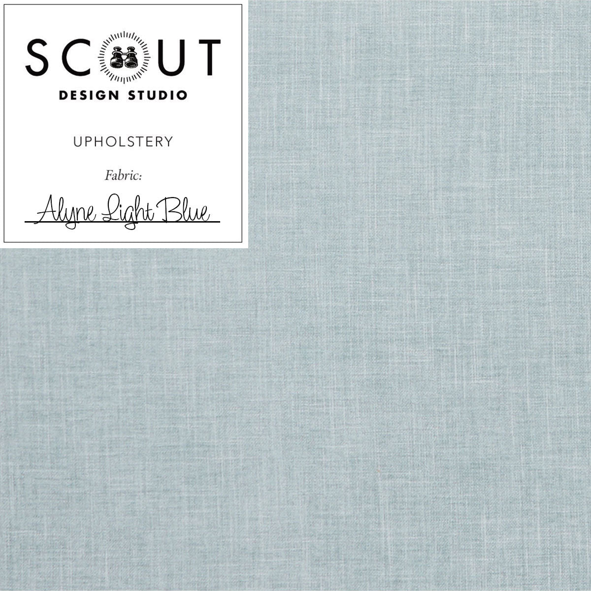 Alyne Light Blue Linen Fabric Sample – Scout Design Studio
