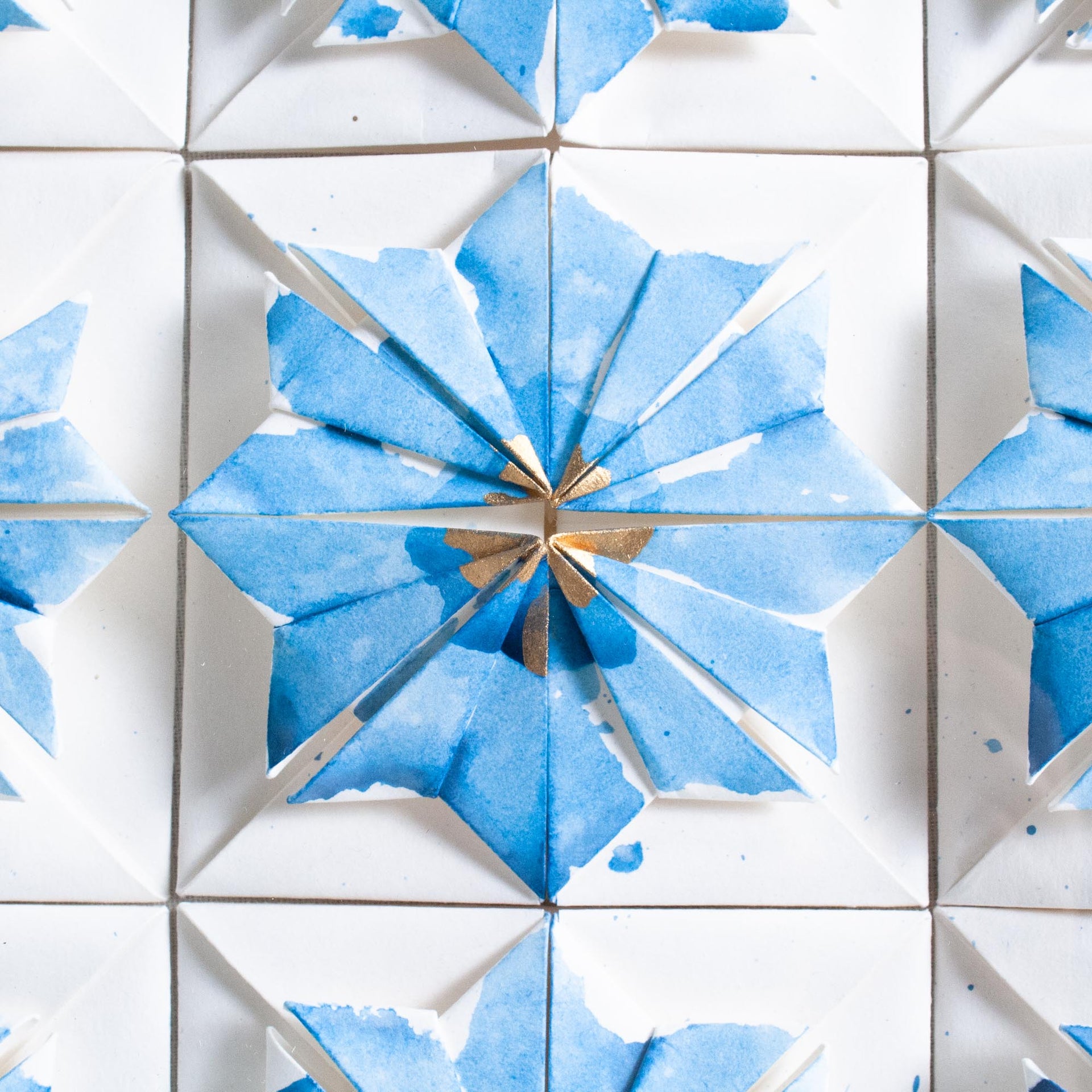 Blue Origami | 3D Wall Art – Scout Design Studio