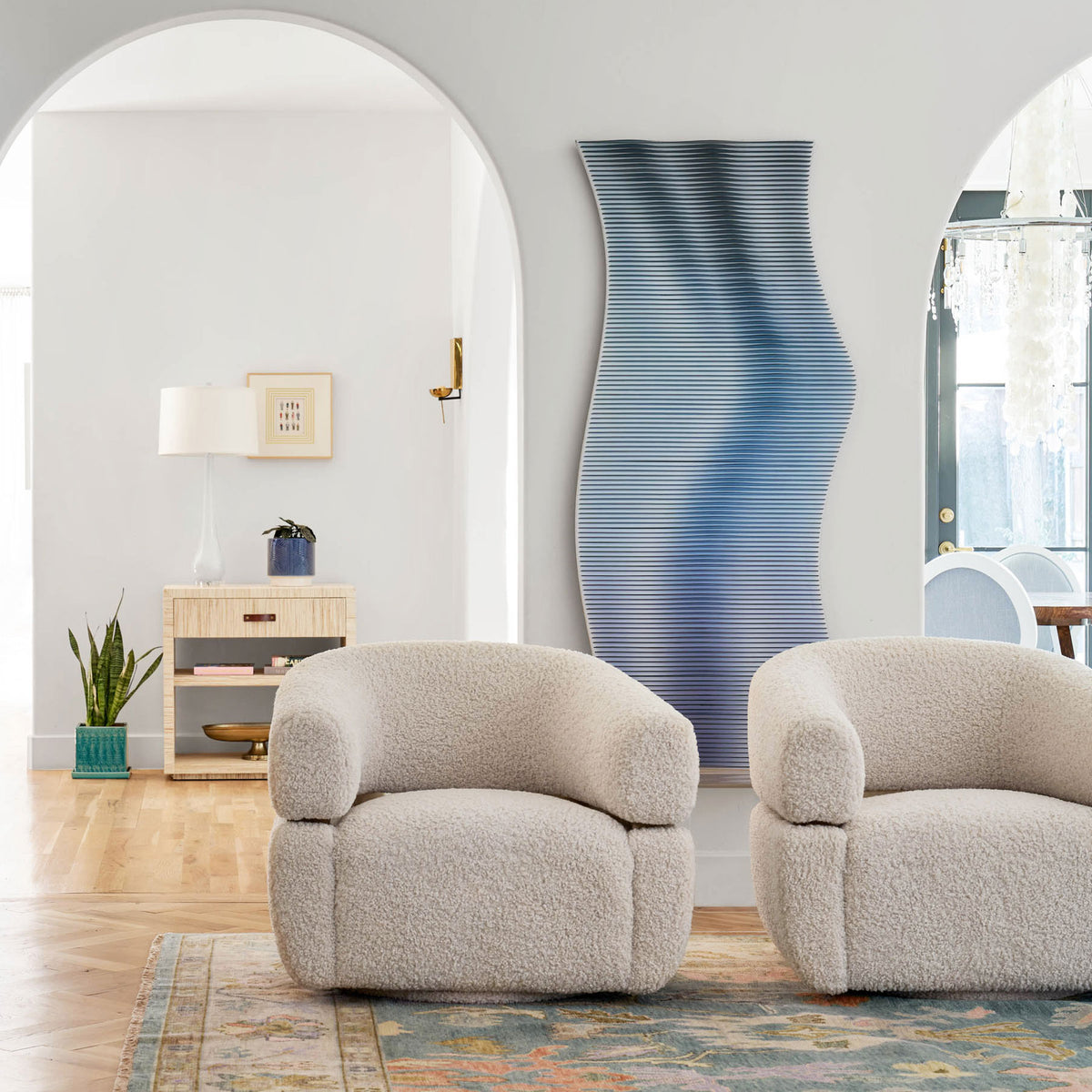 Blue Wave in Acrylic | 3D Wall Art – Scout Design Studio