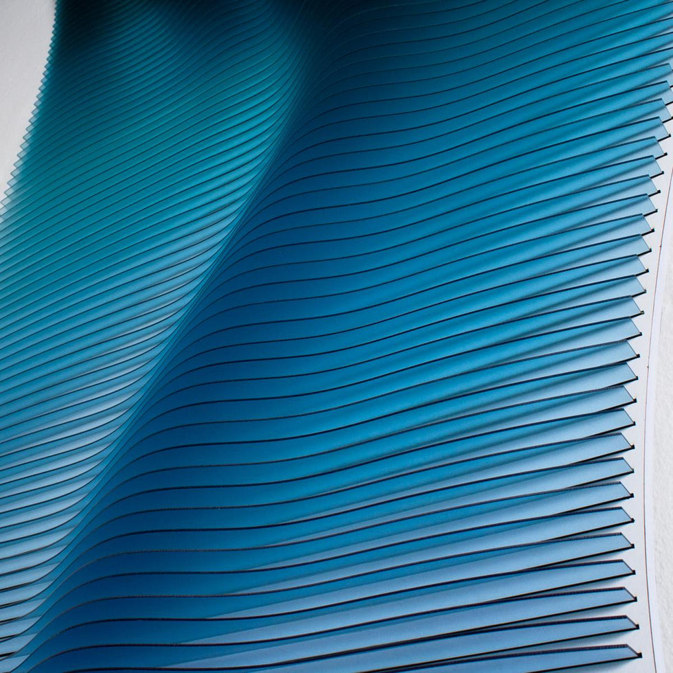 Blue Wave in Acrylic | 3D Wall Art – Scout Design Studio