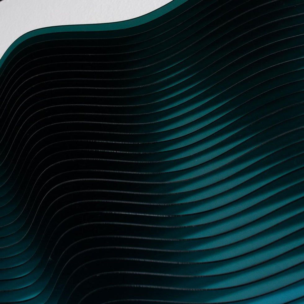 Blue Wave in Acrylic | 3D Wall Art – Scout Design Studio