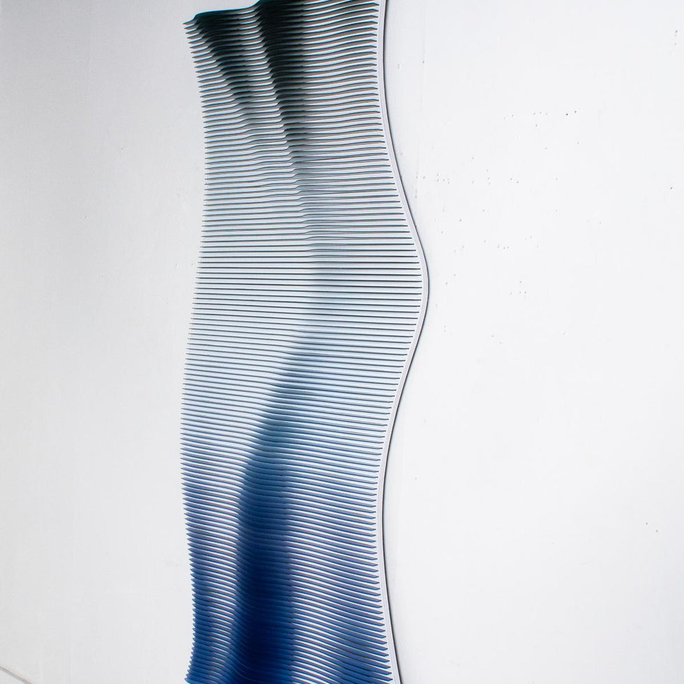 Blue Wave in Acrylic | 3D Wall Art – Scout Design Studio