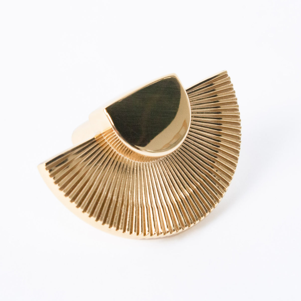Brass Fan Knob | Unique & Contemporary Brass Hardware – Scout Design Studio