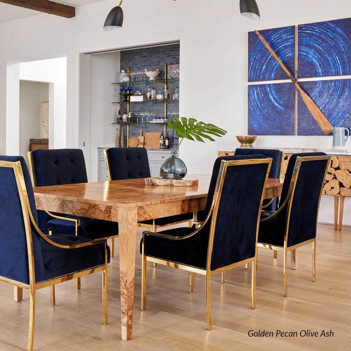 Etta Dining Table | Customizable Transitional Table – Scout Design Studio