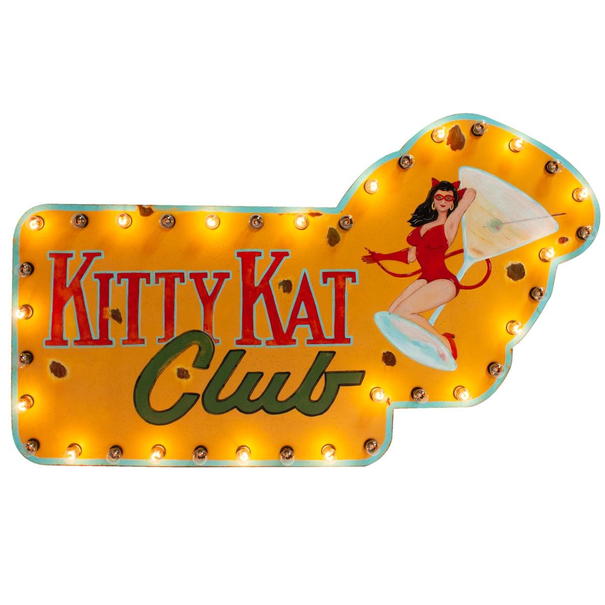 Kitty Kat Club Sign | Unique Wall Decor – Scout Design Studio