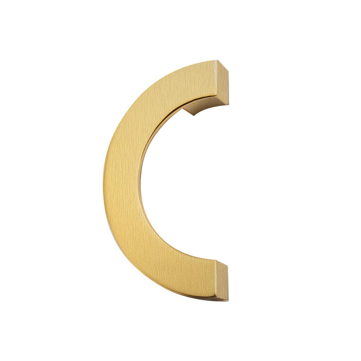 Large Half Moon Semicircle Pull Handle Brushed Gold – Scout Design Studio
