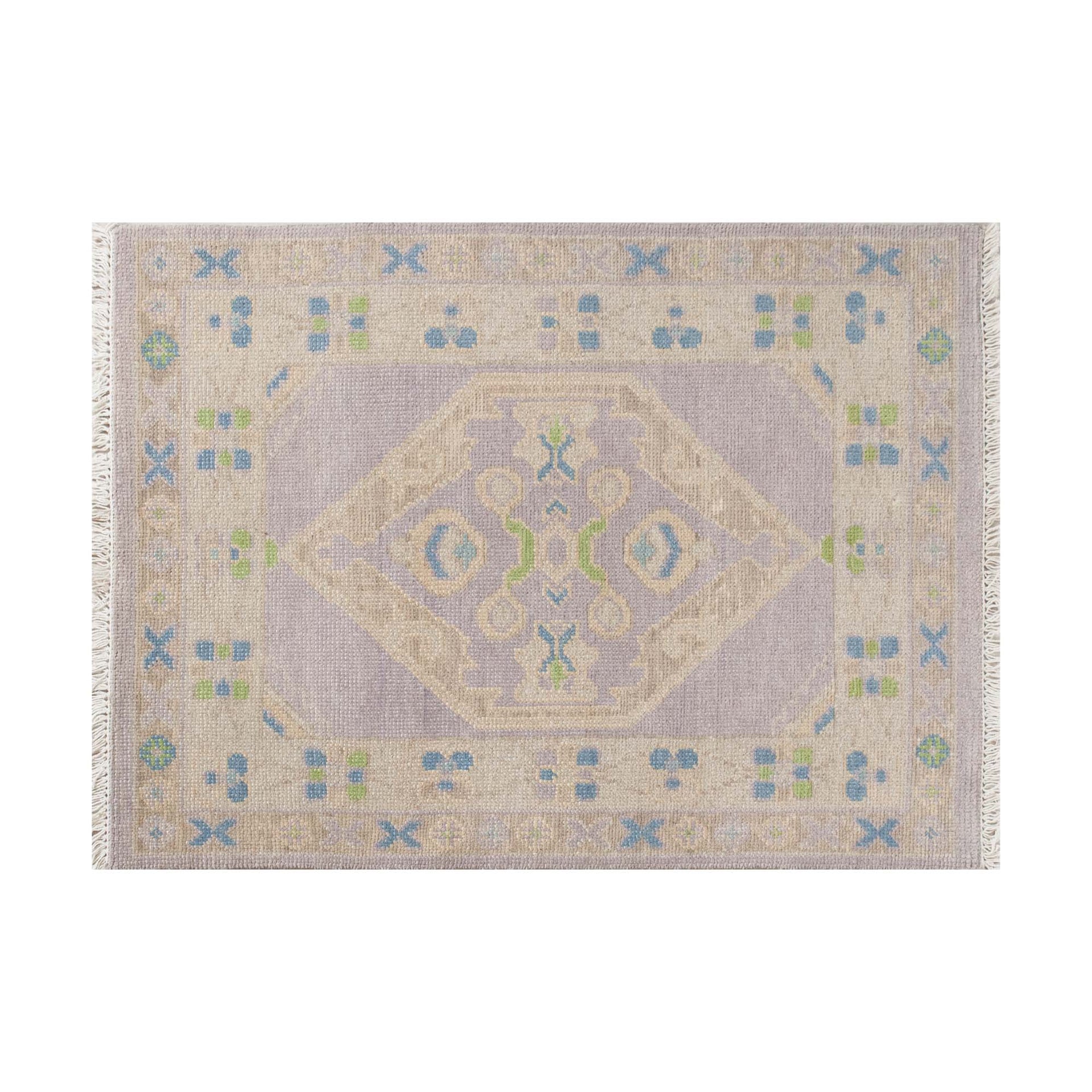 Layla Turkish Knot Mat | Oushak Mat – Scout Design Studio