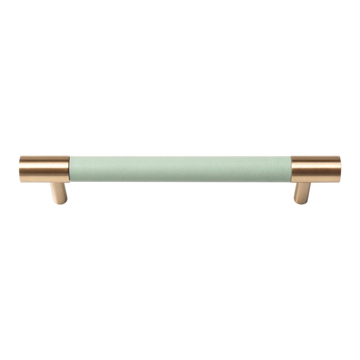 Leather & Brass Handle 5" - Light Green – Scout Design Studio