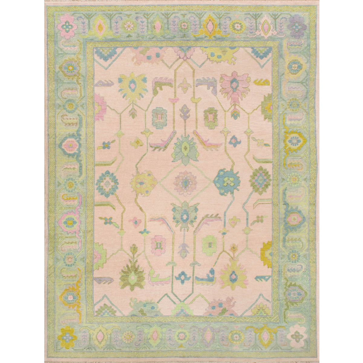 Lori Turkish Knot Rug | Pastel Oushak Rug – Scout Design Studio