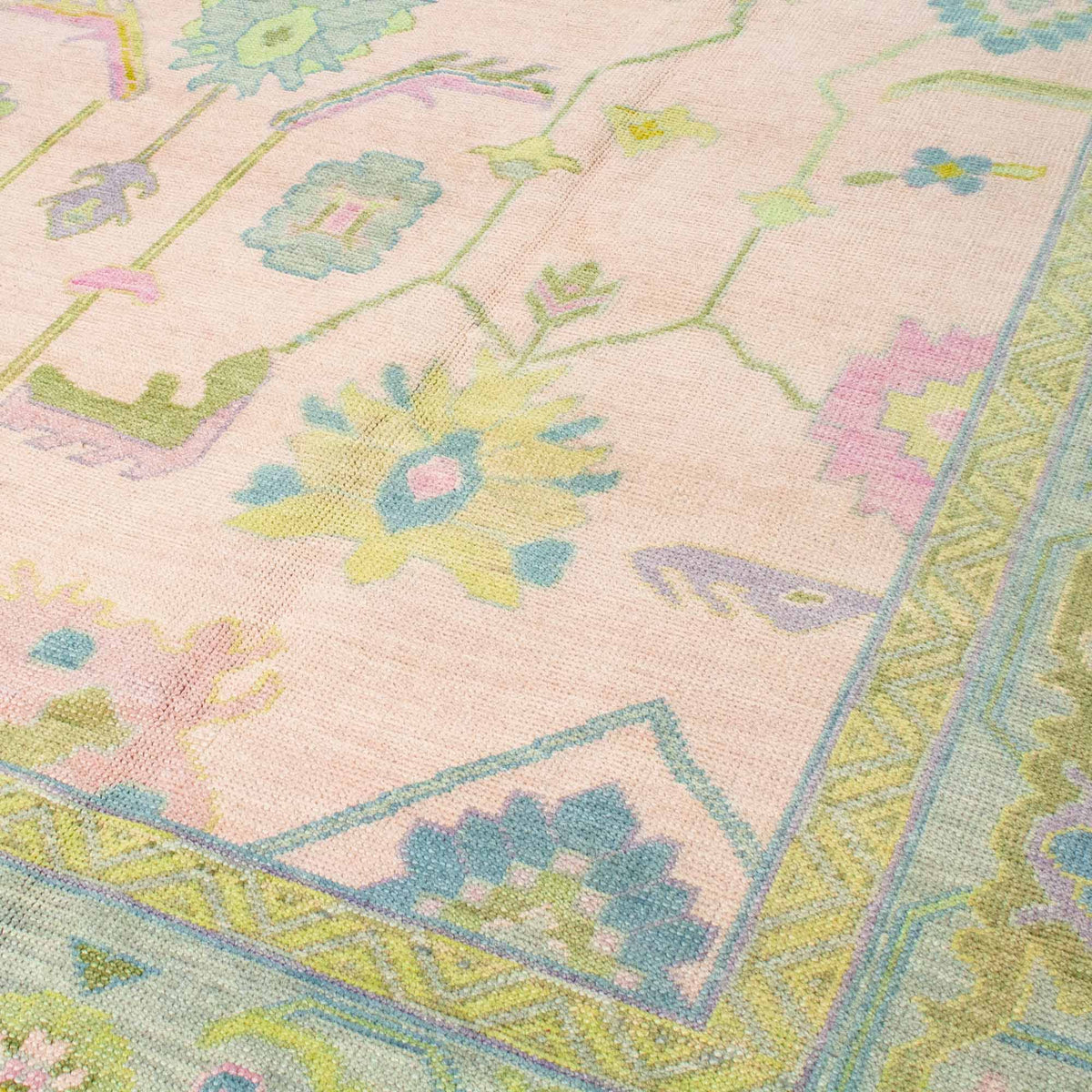 Lori Turkish Knot Rug | Pastel Oushak Rug – Scout Design Studio