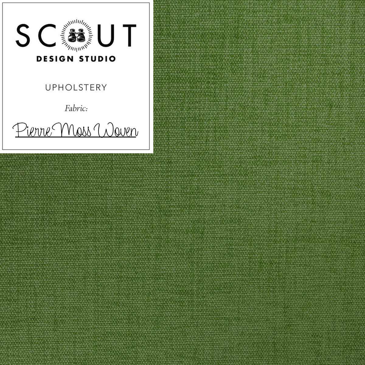 Pierre Moss Woven Fabric Sample – Scout Design Studio