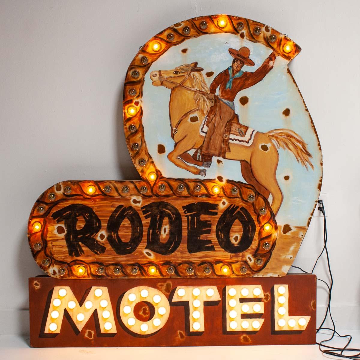 Rodeo Motel Sign | Vintage Wall Decor – Scout Design Studio