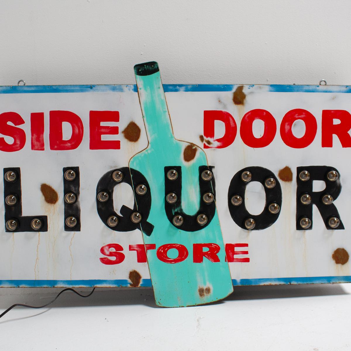 Side Door Liquor Sign | Unique Wall Decor – Scout Design Studio