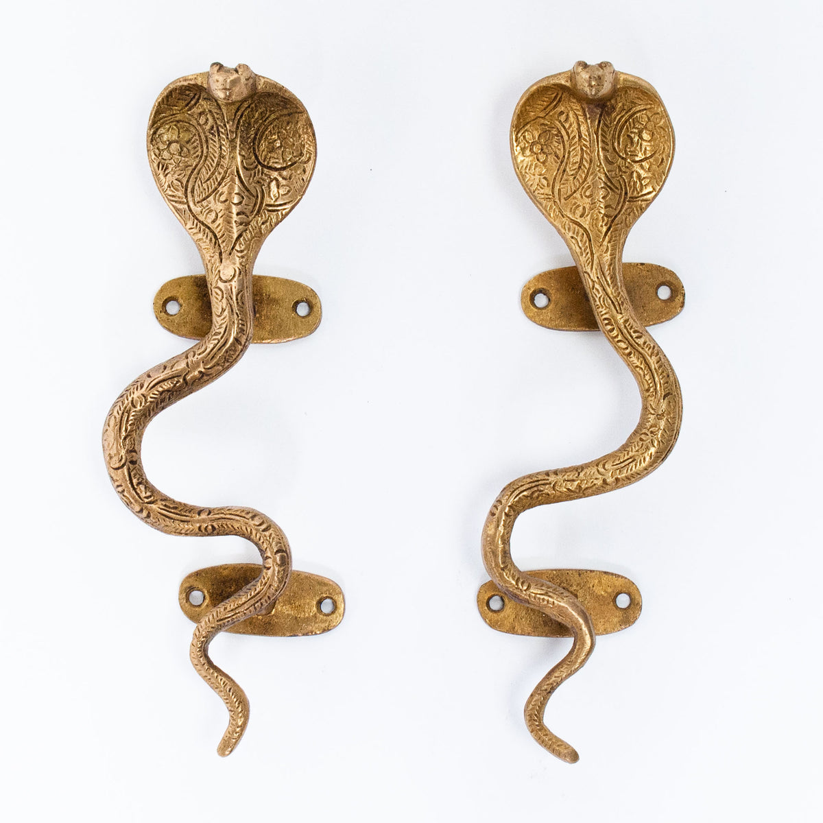 Small Architectural Bronze Cobra Hardware Right – Scout Design Studio