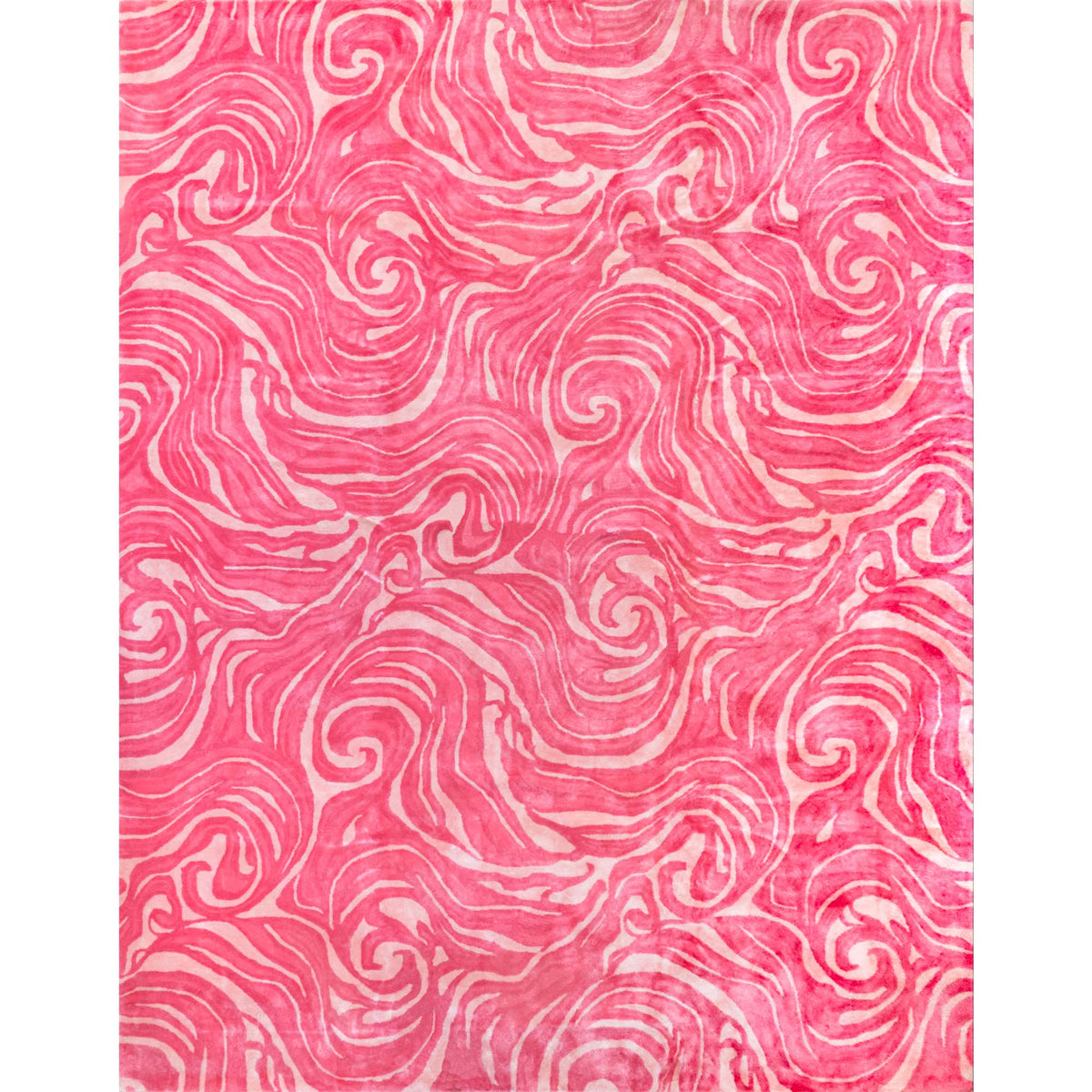 Sybil Pink Tufted Rug | Pink Wave Rug – Scout Design Studio