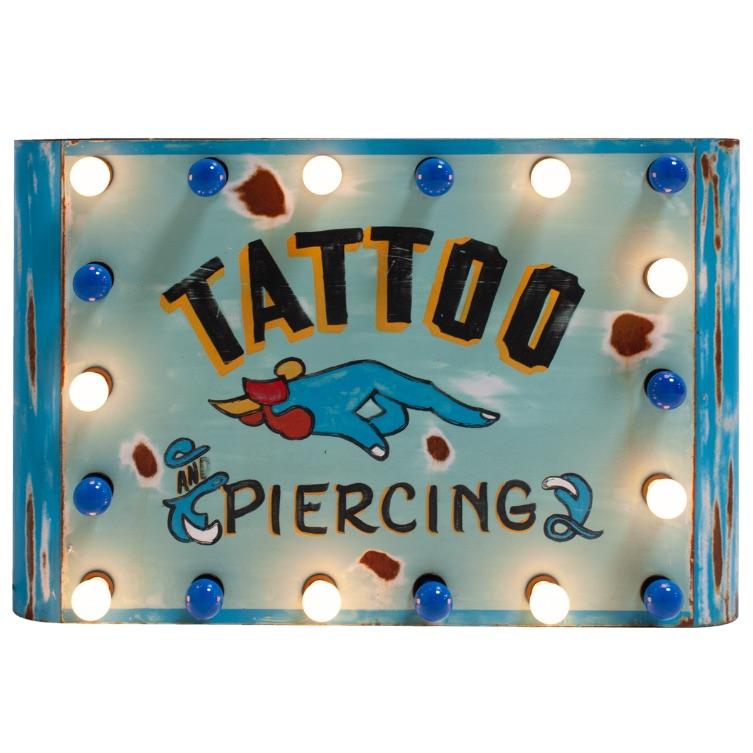 Tattoo Piercing Sign | Unique Wall Decor – Scout Design Studio