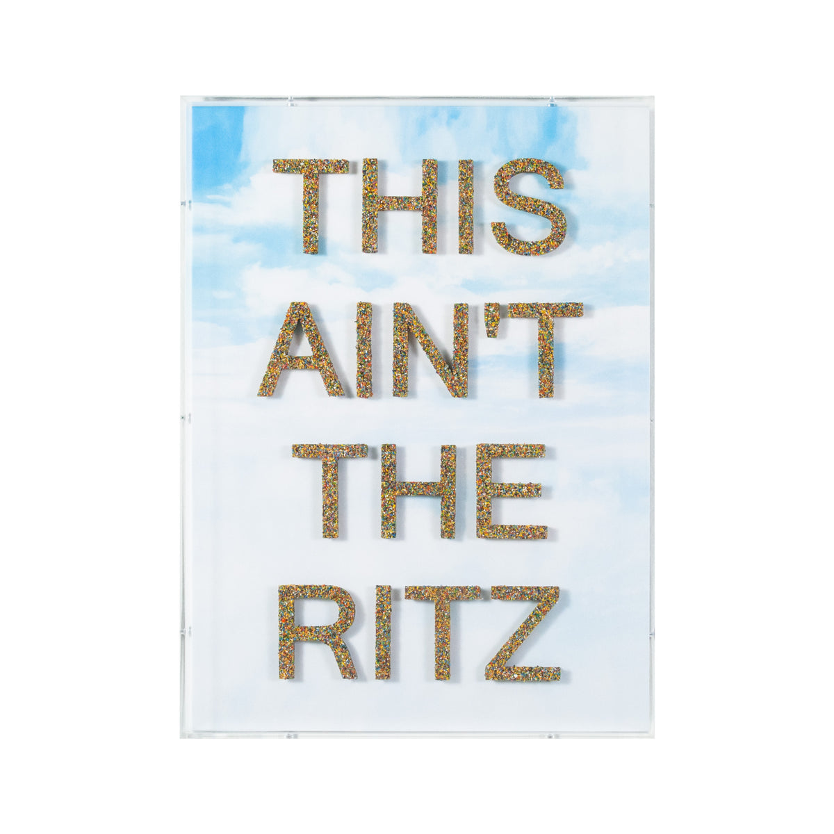 This Ain't The Ritz | 3D Shaved Crayon Unique Wall Art – Scout Design ...