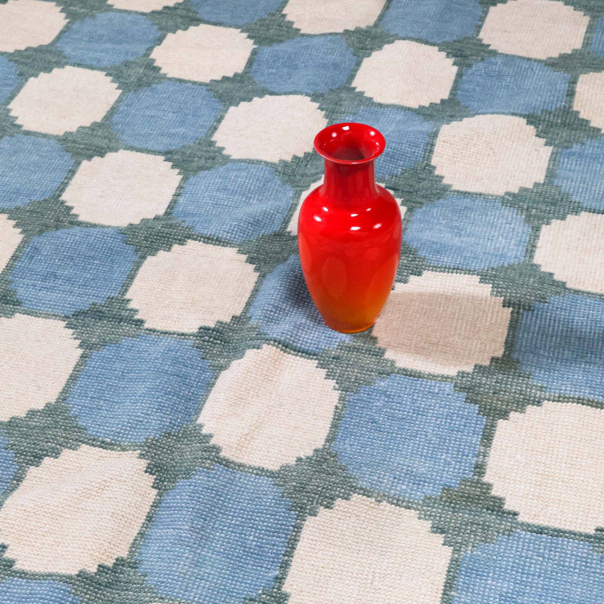 Warren Turkish Knot Rug | Lime & Navy Rug – Scout Design Studio