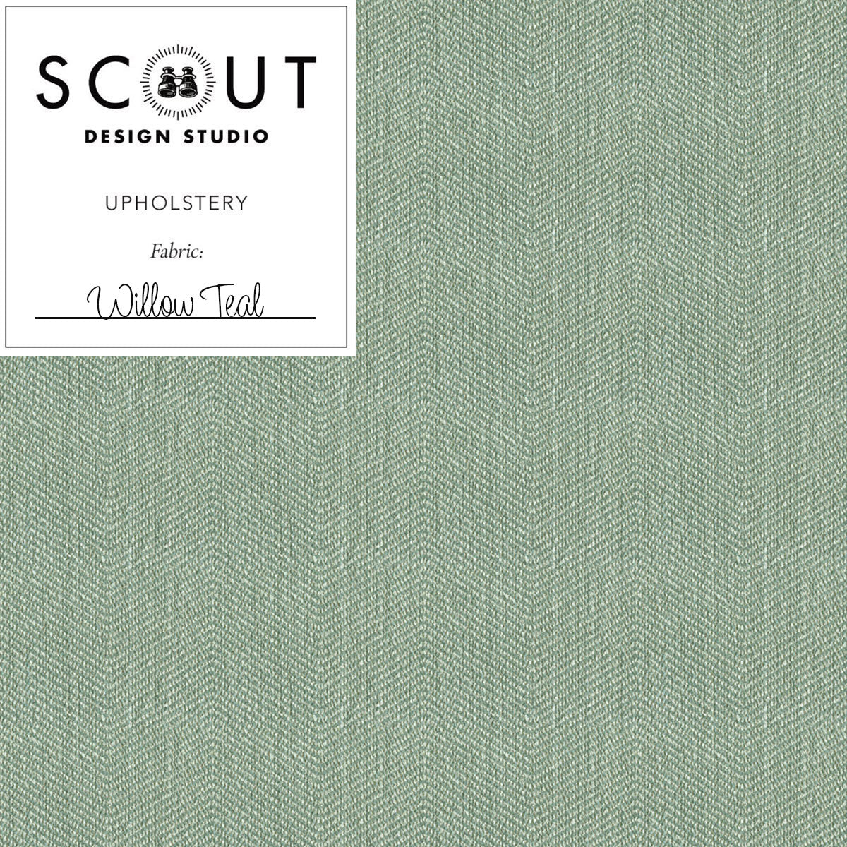 Willow Teal Woven Fabric Sample – Scout Design Studio