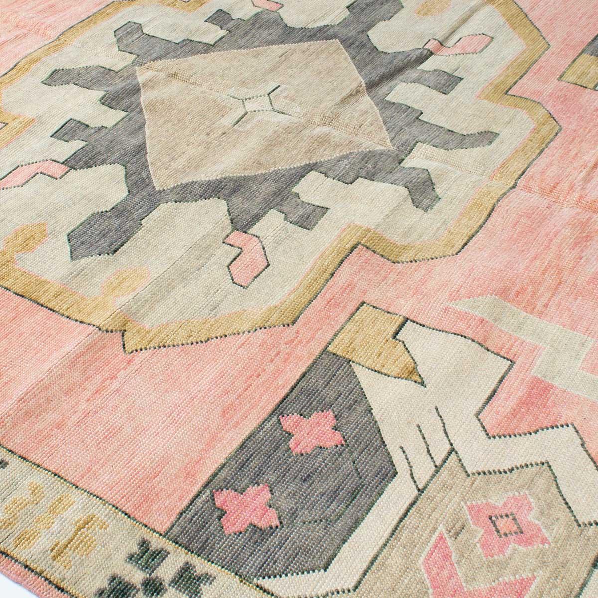 Zara Turkish Knot Rug | Tribal Pink Rug – Scout Design Studio